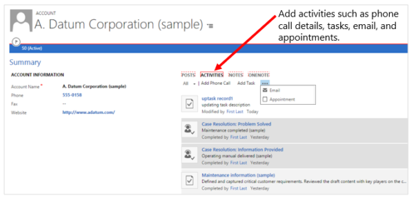 How Activity Entity In Dynamics 365 Can Save Your Business | SherWeb