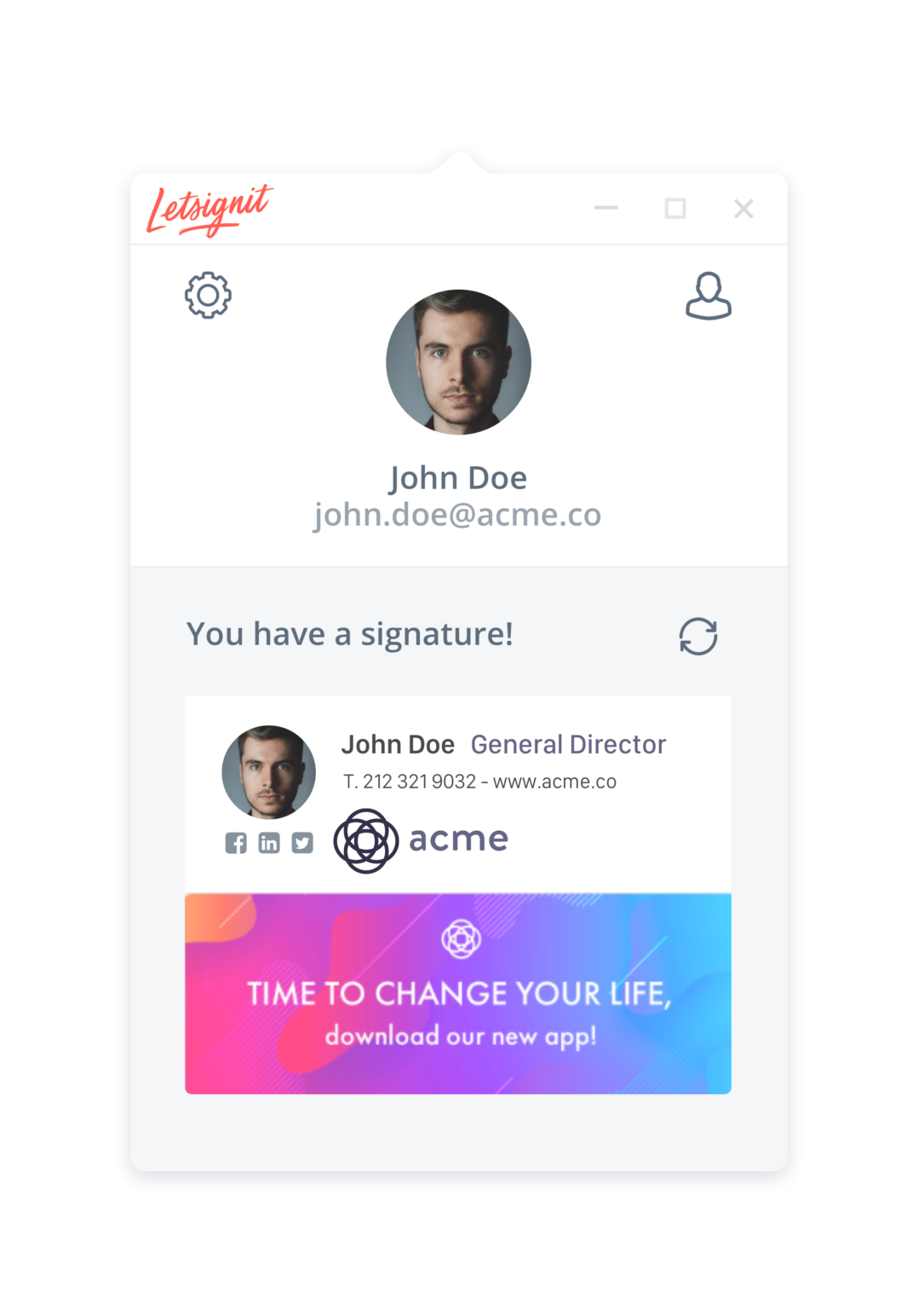 The perfect email signature management solution: Letsignit
