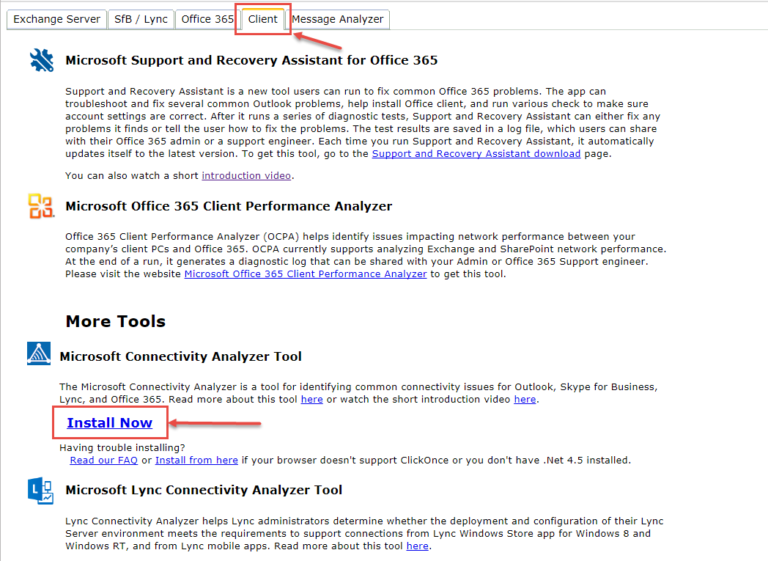 Understanding the Microsoft Connectivity Analyzer tool and how to use it