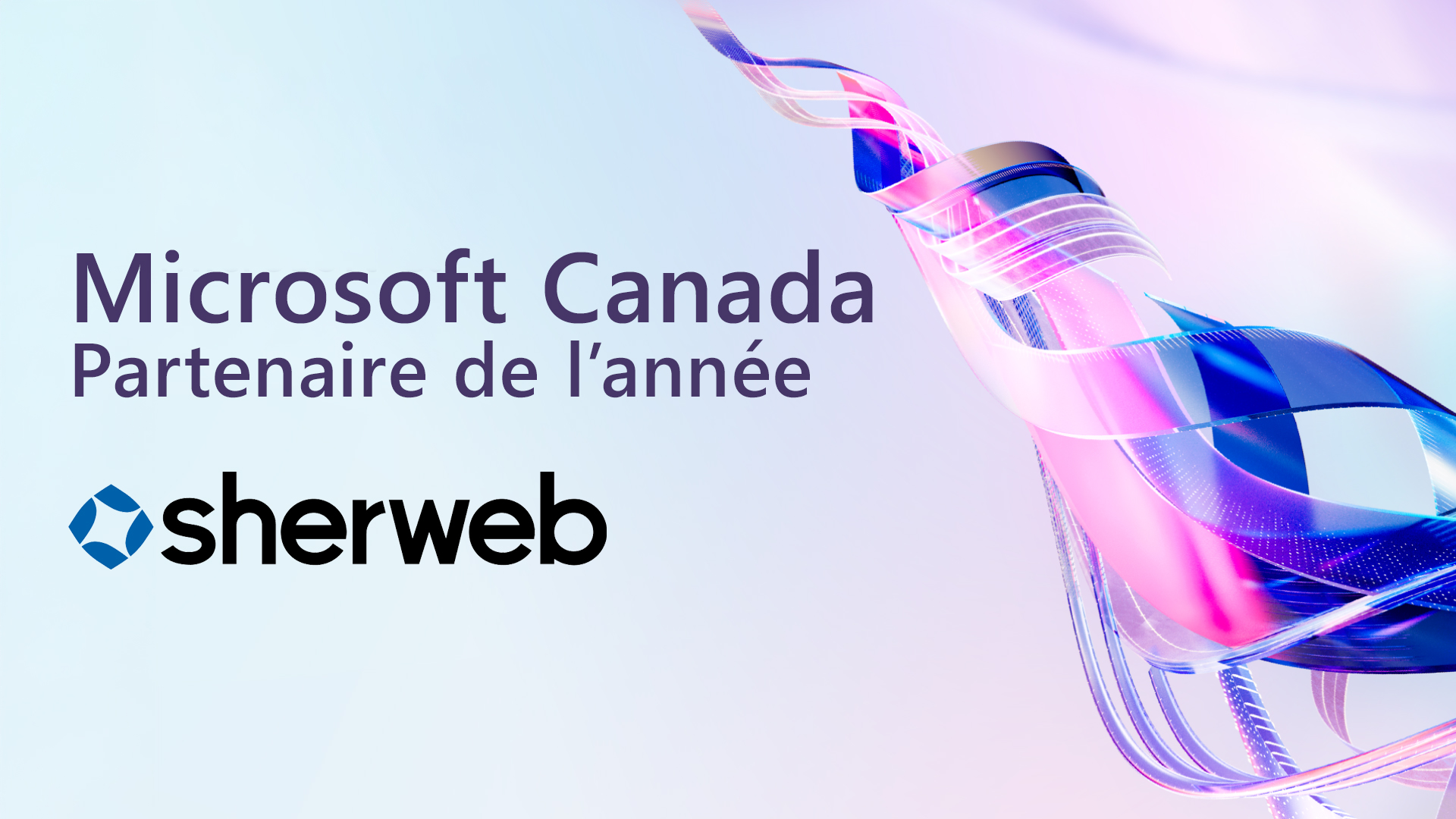 Sherweb sacrée Partenaire de l’année 2025 par Microsoft Canada | Sherweb